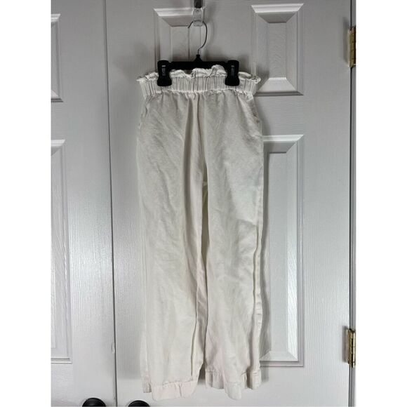 Zara | Bottoms | Zara Girls White Linen Pants Size | Poshmark